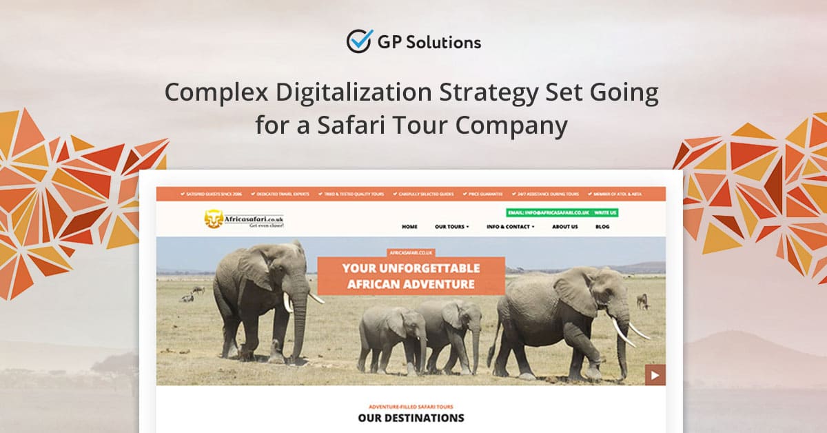 Complex Digitalization Strategy Set Going for a Safari Tour Company