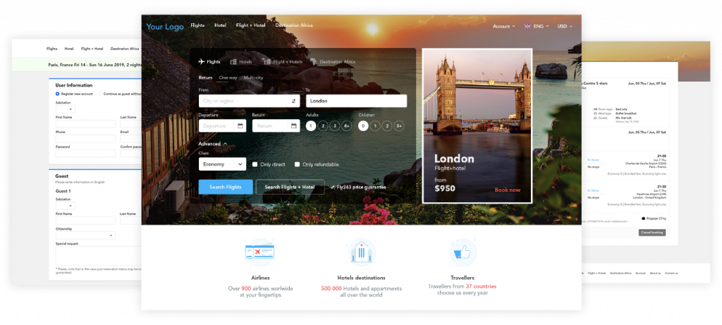 B2C Travel Booking Engine: B2C Hotel & Flight Booking Engine Software