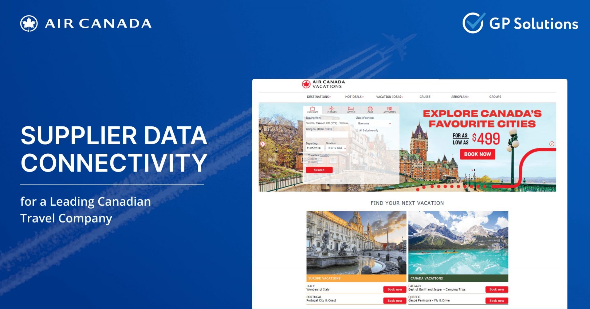 Supplier Data Connectivity for Leading Canadian Travel Company - Case Study