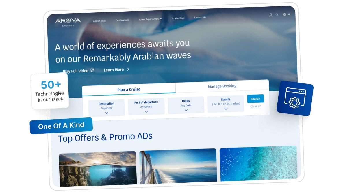 Travel Website UI/UX Design and Development Services